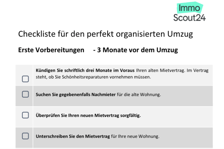 Umzug Checkliste: Kostenloses PDF für eine perfekte Planung