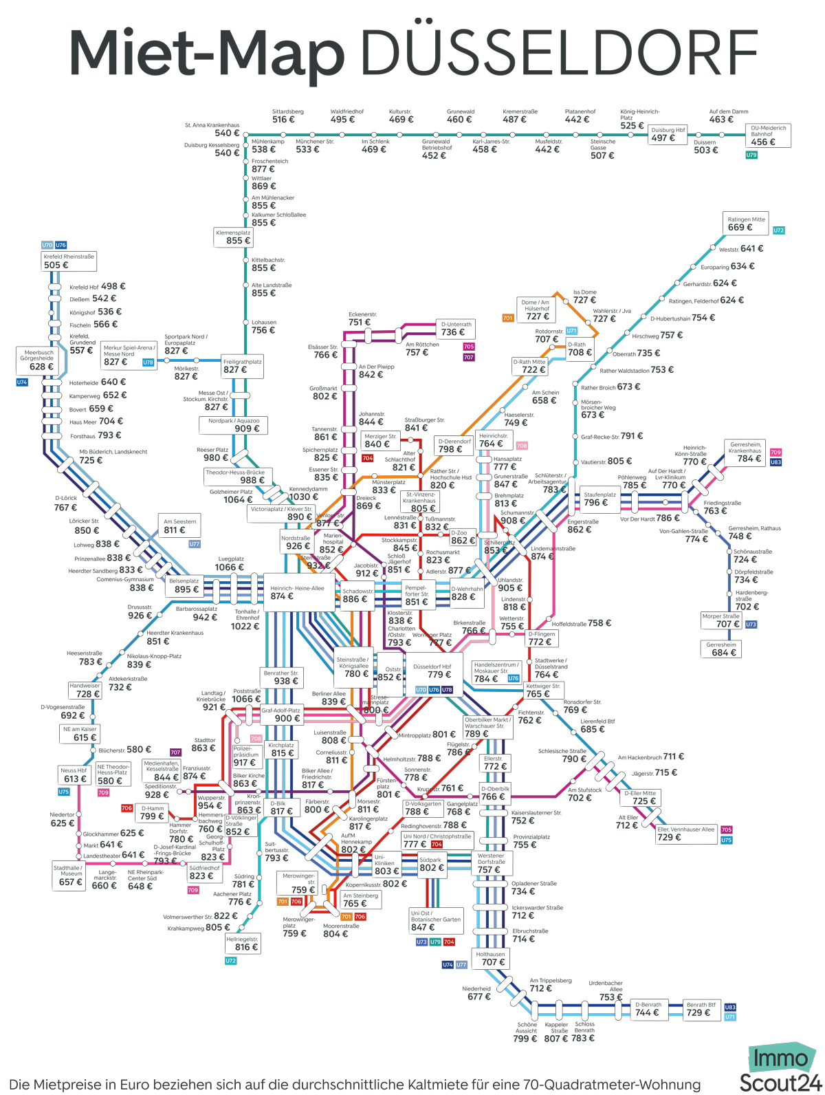 Miet-Map Düsseldorf