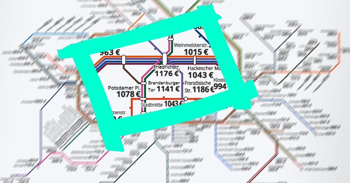 Miet-Map Berlin - Der Mietpreisfahrplan für die Hauptstadt