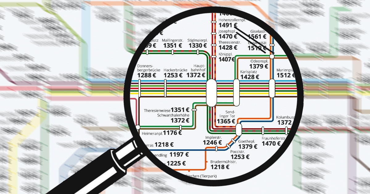 Hohe Mietpreise in Münchens Innenstadt