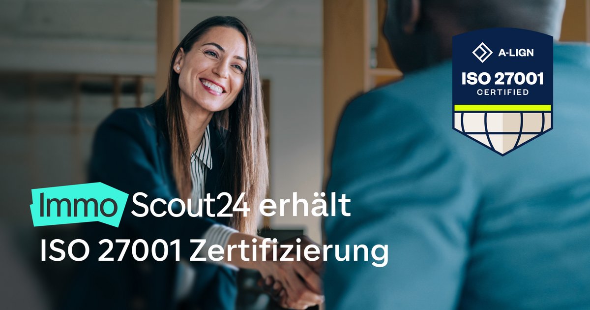 ImmoScout24 ist ISO 27001 zertifiziert